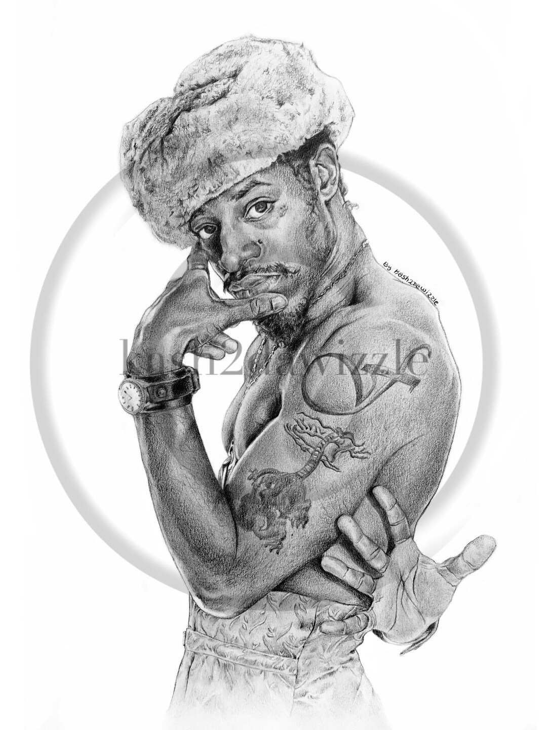 Andre 3000 #drawing - Gloss Print - Etsy