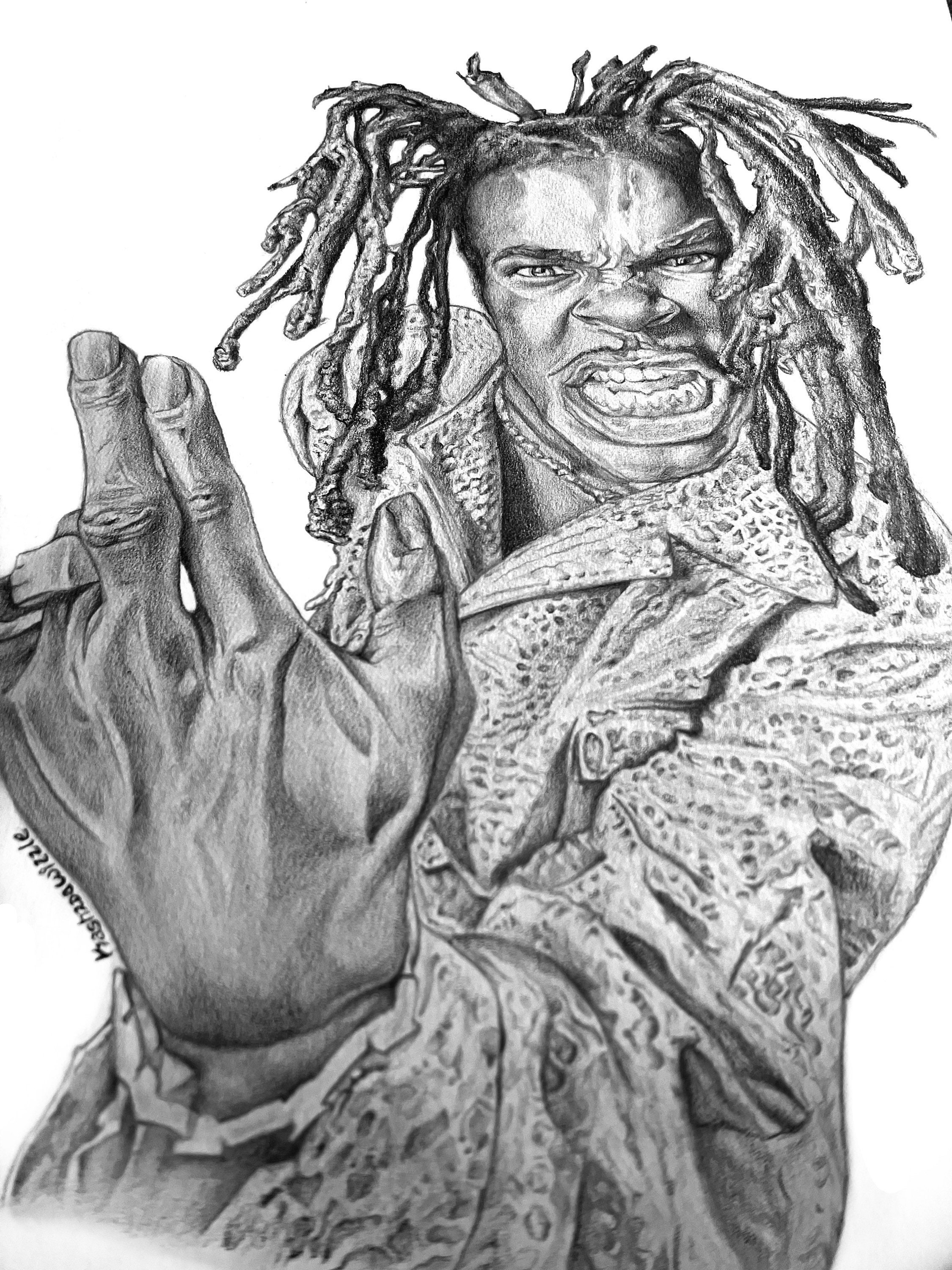 Busta Rhymes - Drawing (gloss Print) - Etsy
