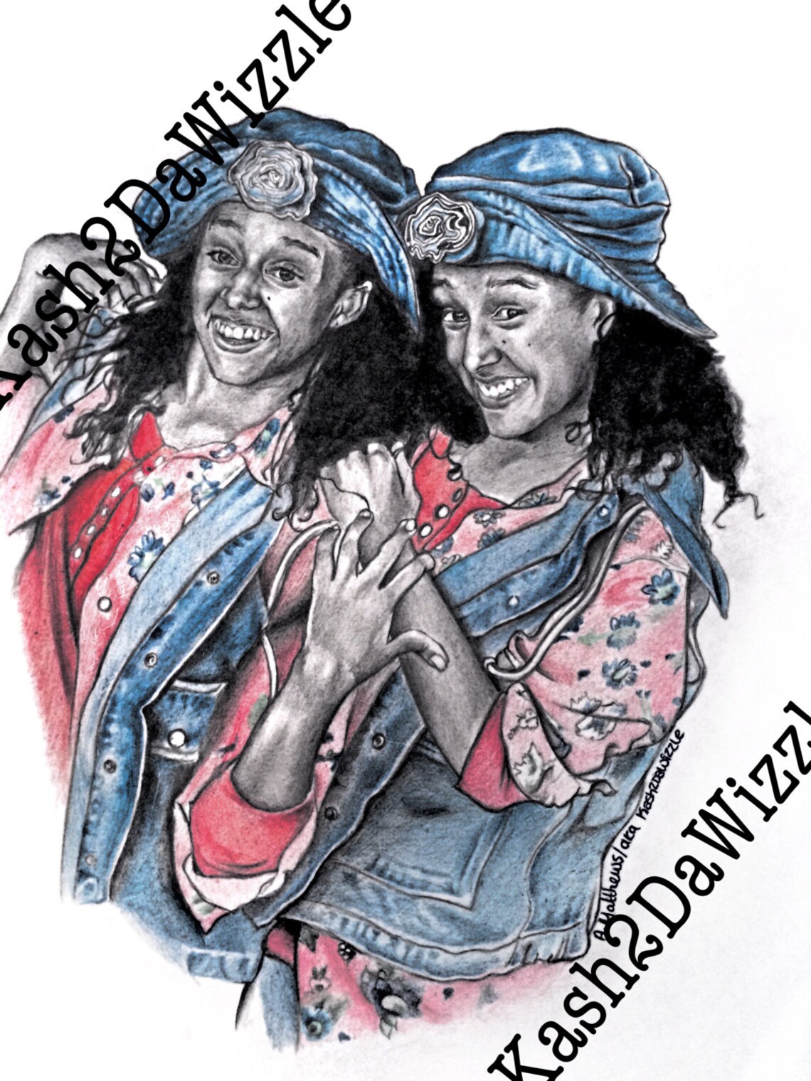 Tia & Tamera in "sister Sister" #drawing - Etsy