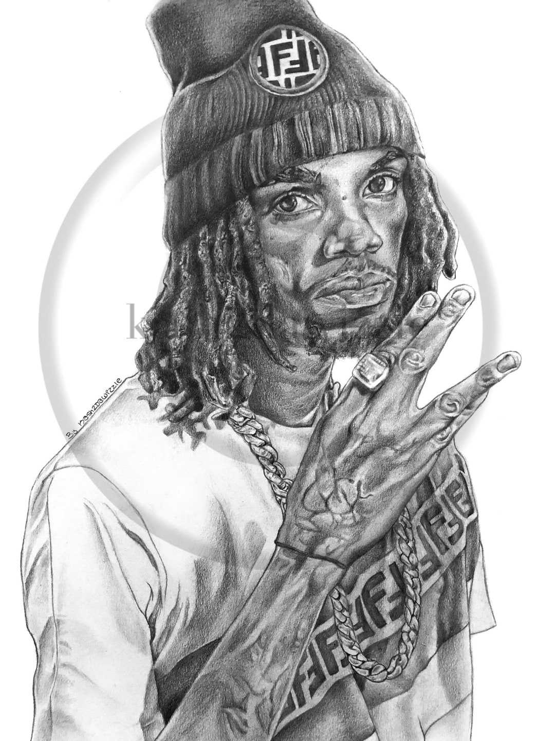 Alkaline Drawing Gloss Print (size A4-A3) - Etsy