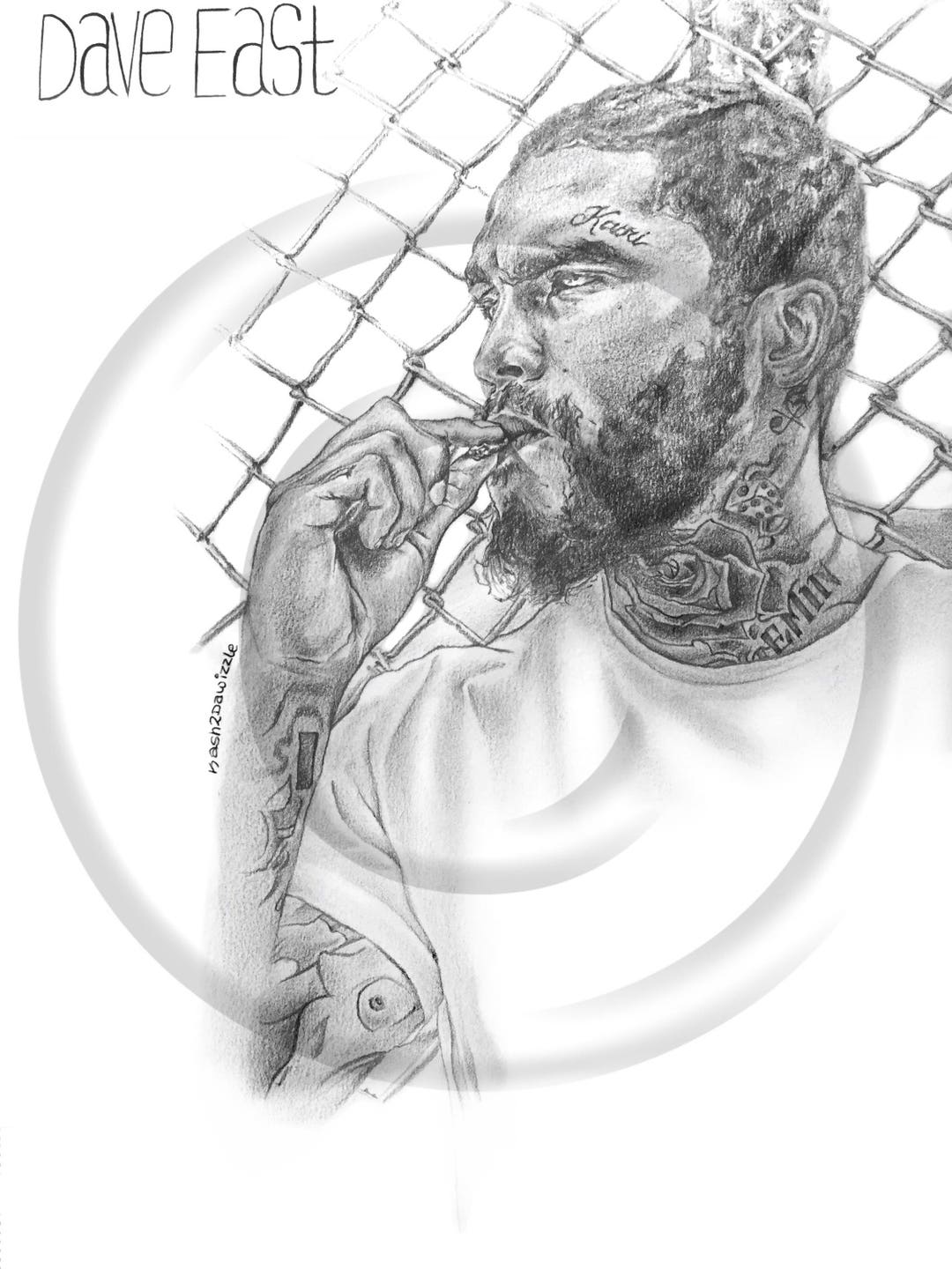 Dave East - #drawing (gloss Print) - Etsy