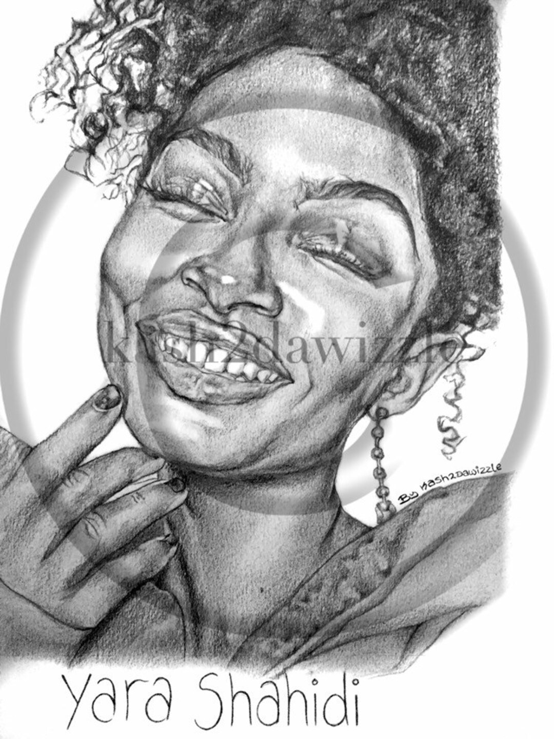 Yara Shahidi drawing print/poster - Etsy