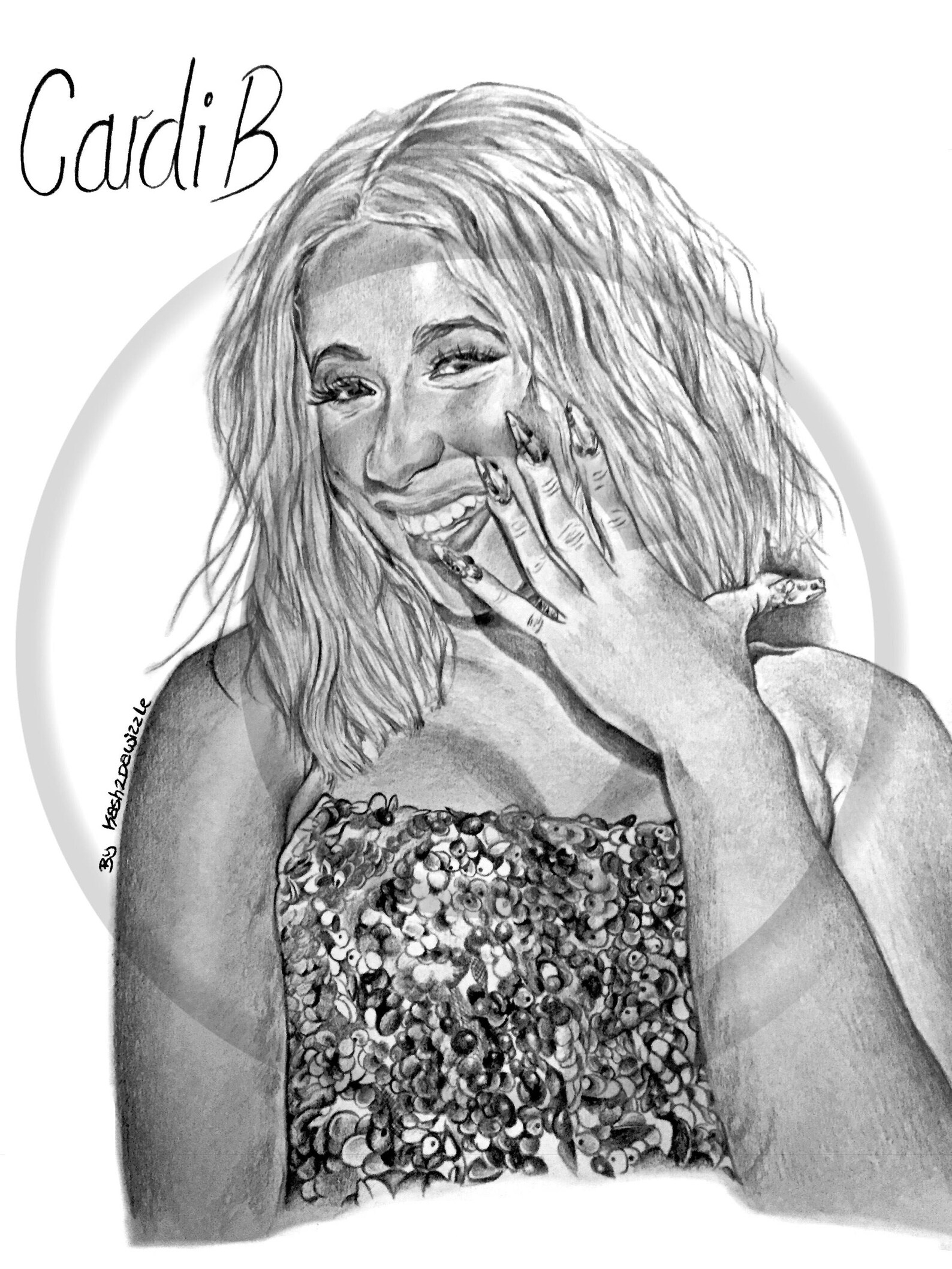 Cardi B #drawing - (print/poster/canvas) - Etsy