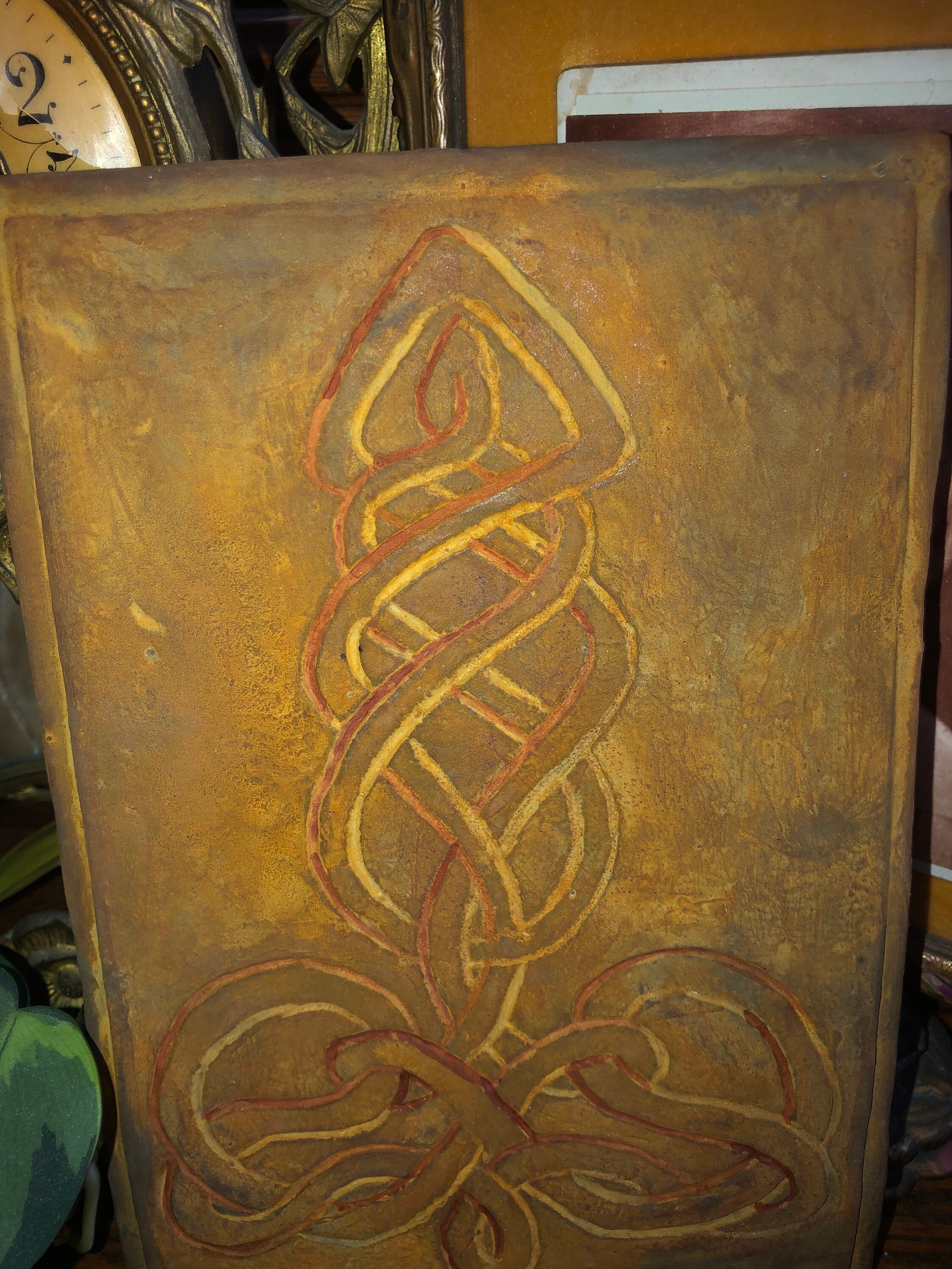 Home & Living Gay interest Gold Leaf Design PHALLIC CELTIC KNOT ...