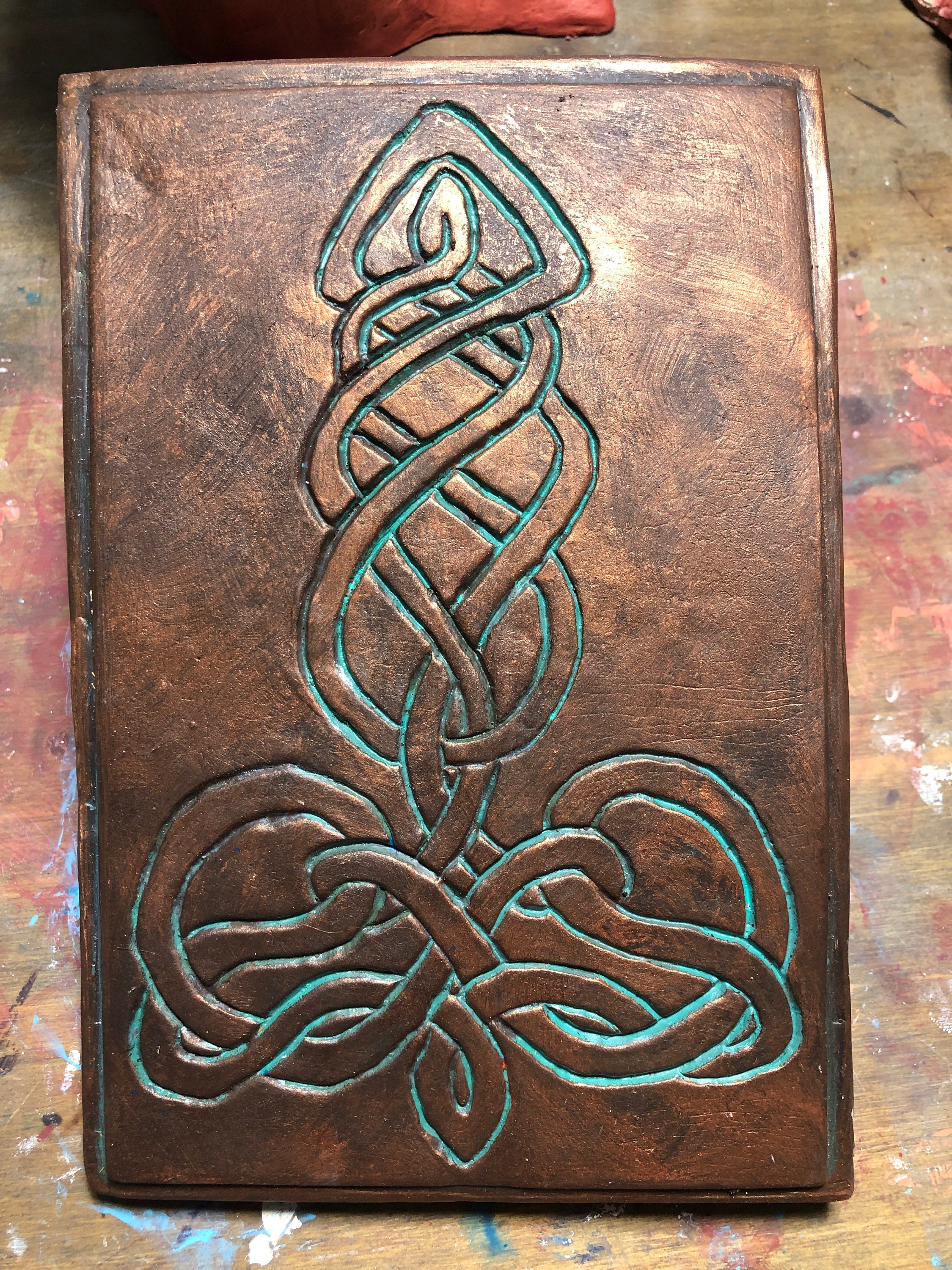 Home & Living Gay interest Gold Leaf Design PHALLIC CELTIC KNOT ...