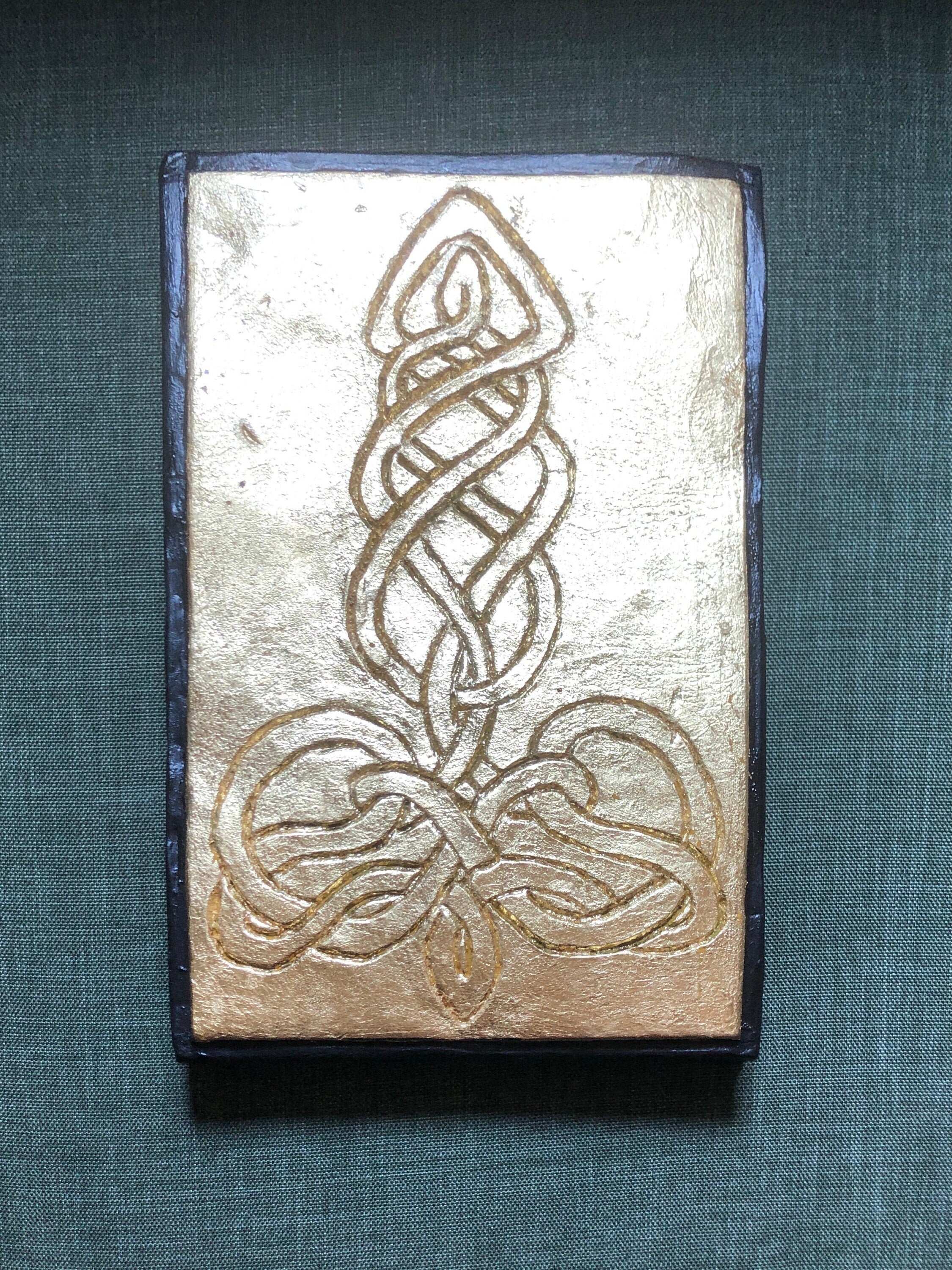 Home & Living Gay interest Gold Leaf Design PHALLIC CELTIC KNOT ...