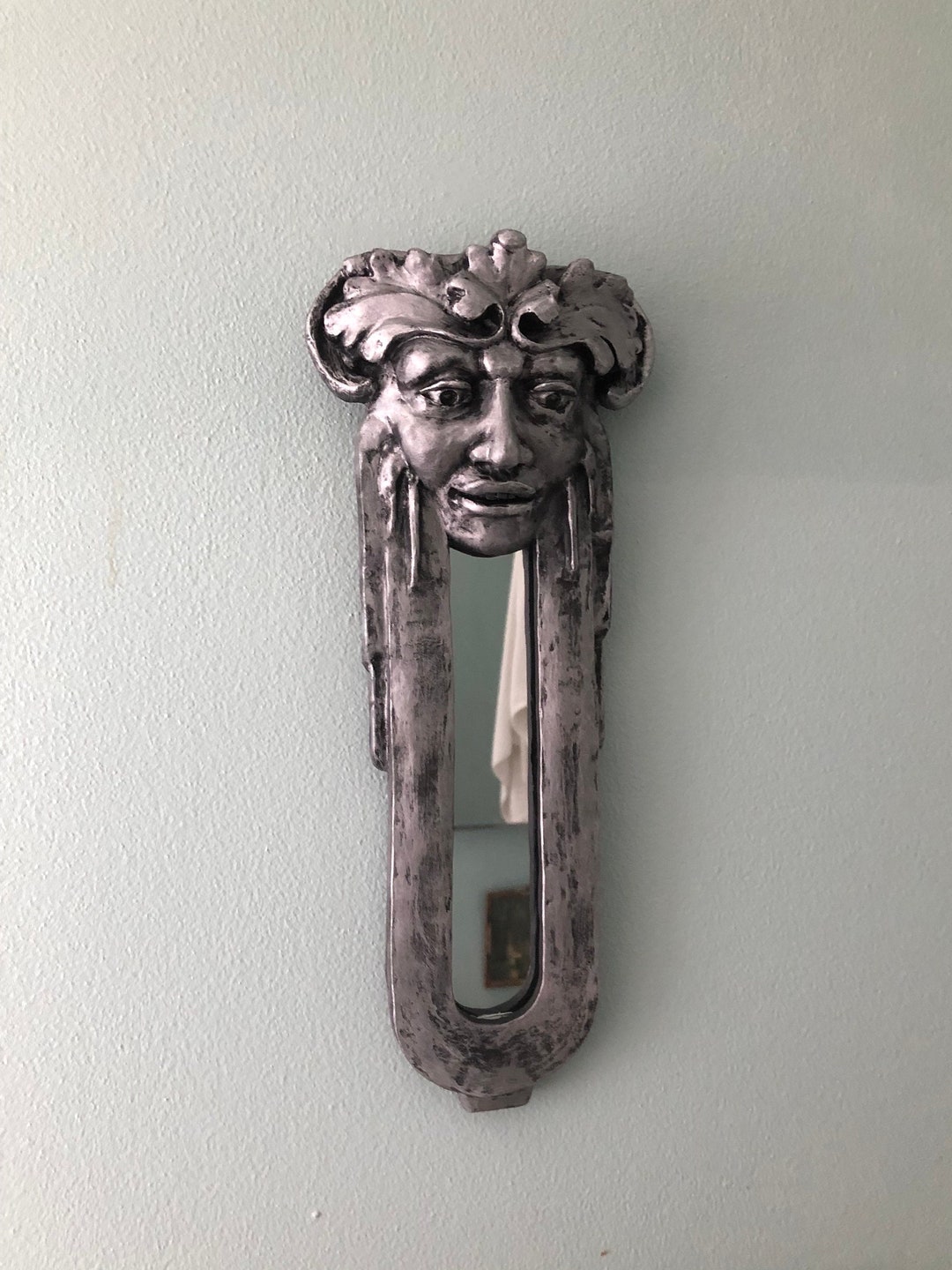 Art Nouveau/gothic Mirror of Greenman/pan/pagan Ghoul. Unique Wall ...