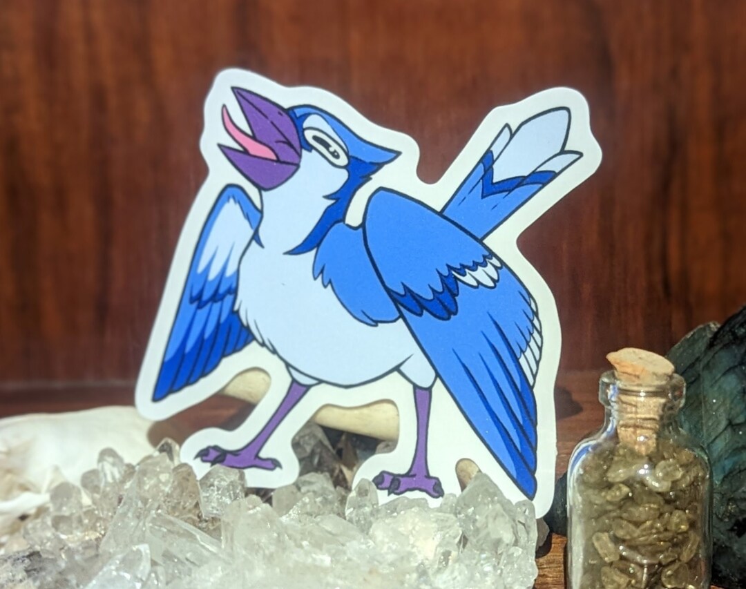 Screaming Birb Vinyl Sticker - Etsy