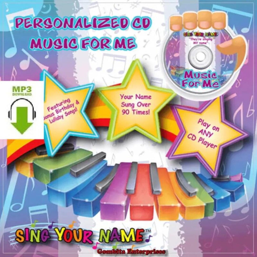 MP3 Digital Download - Sing Your Name Personalized Children - Music for ...