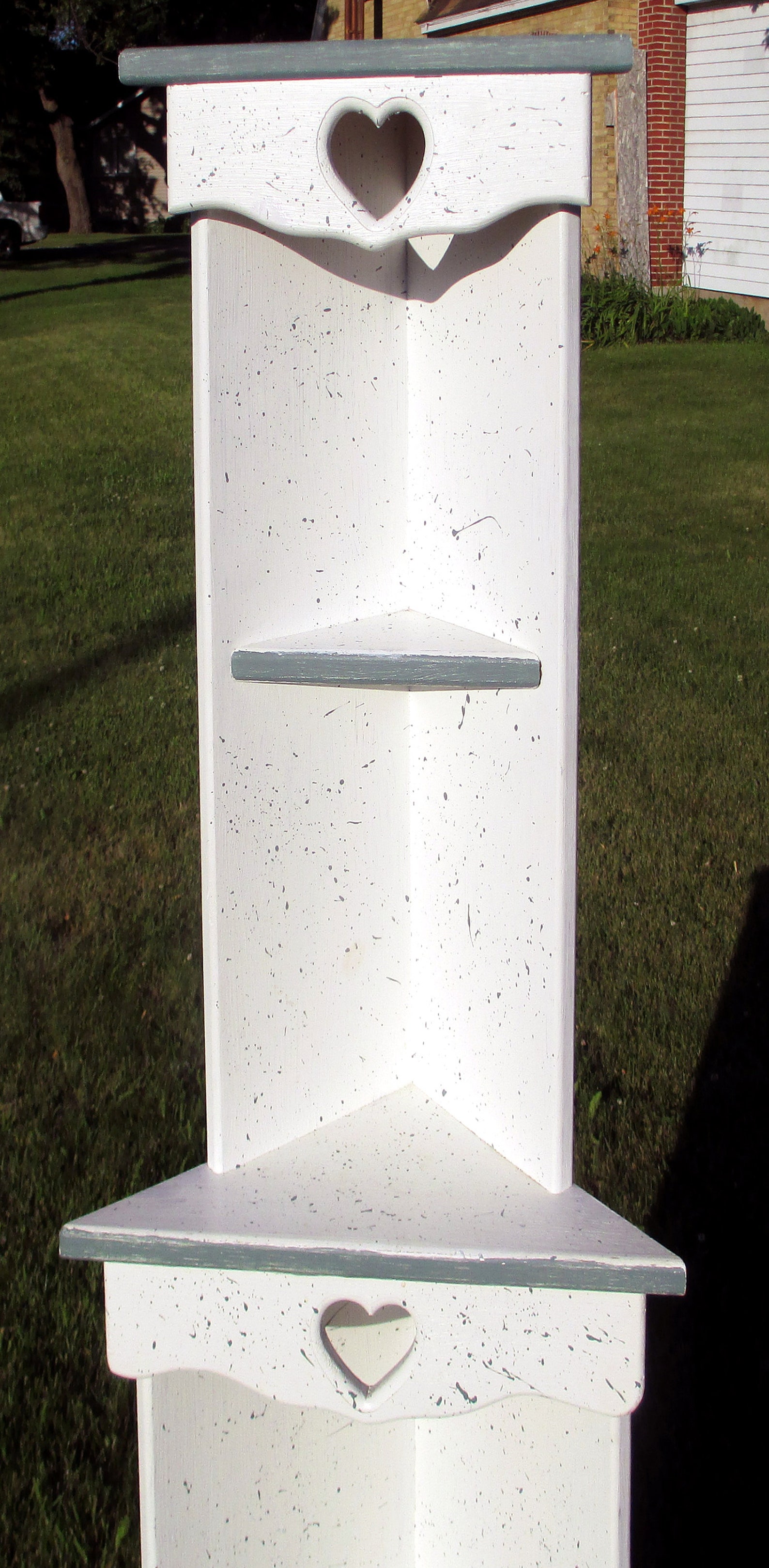 Vintage Corner Shelf Cabinet Knick Knacks Handmade Wood 5 Tier - Etsy