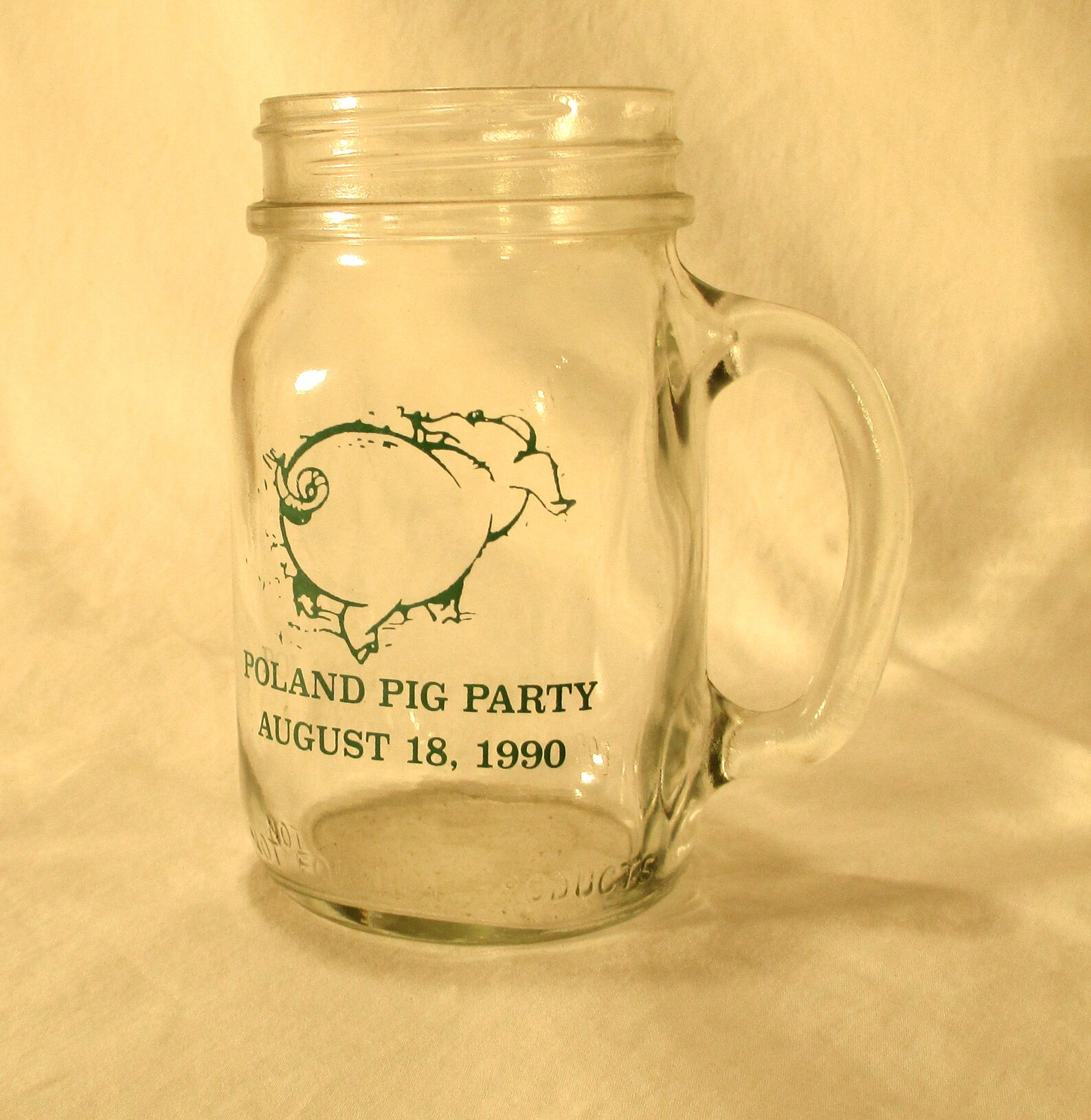 Beer Mug Poland Pig Party Polish Heritage Souvenir 1990 - Etsy