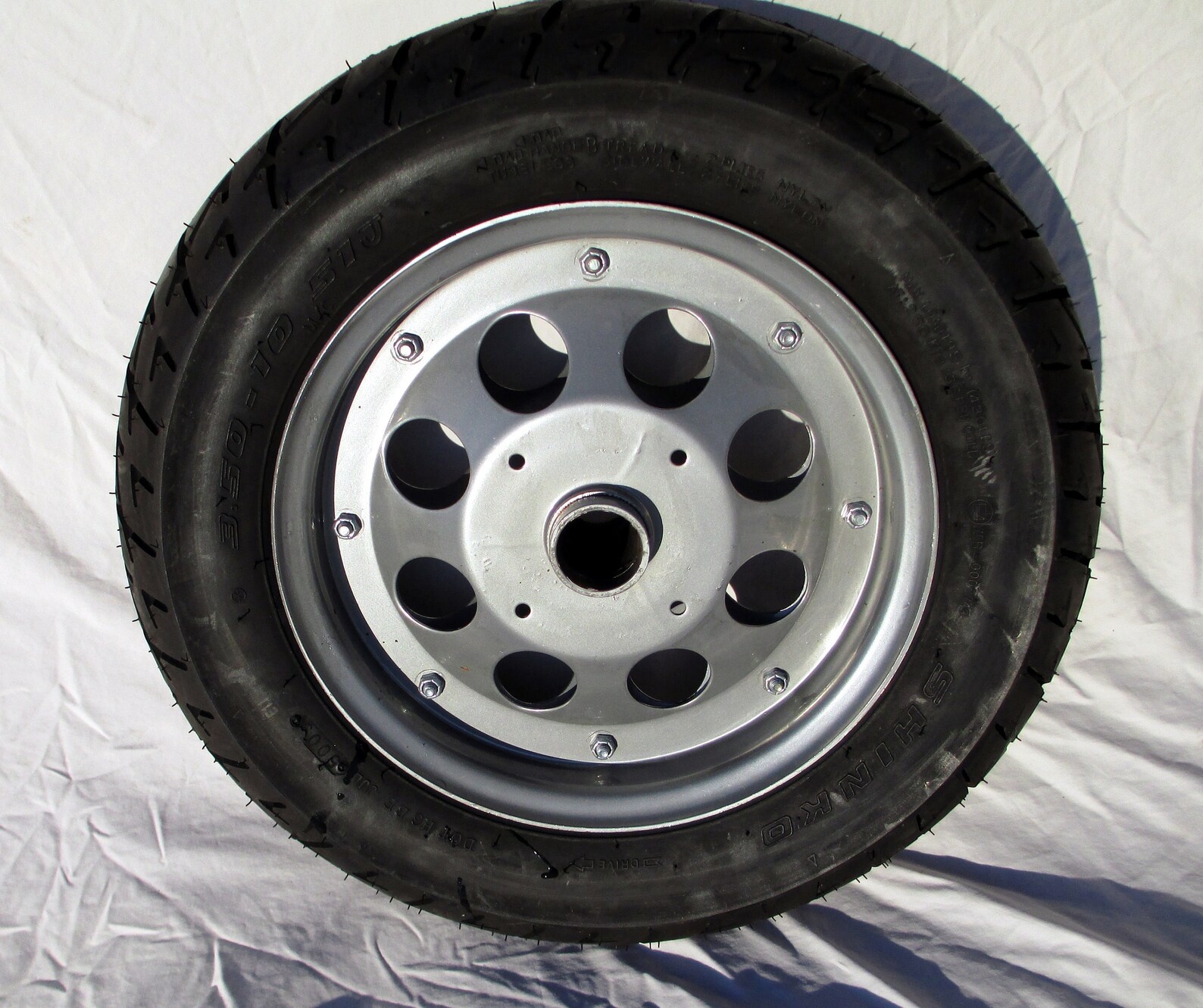 2 Trailer Wheels Tires With Steel Split Rims Motorcycle Boat Utility ...