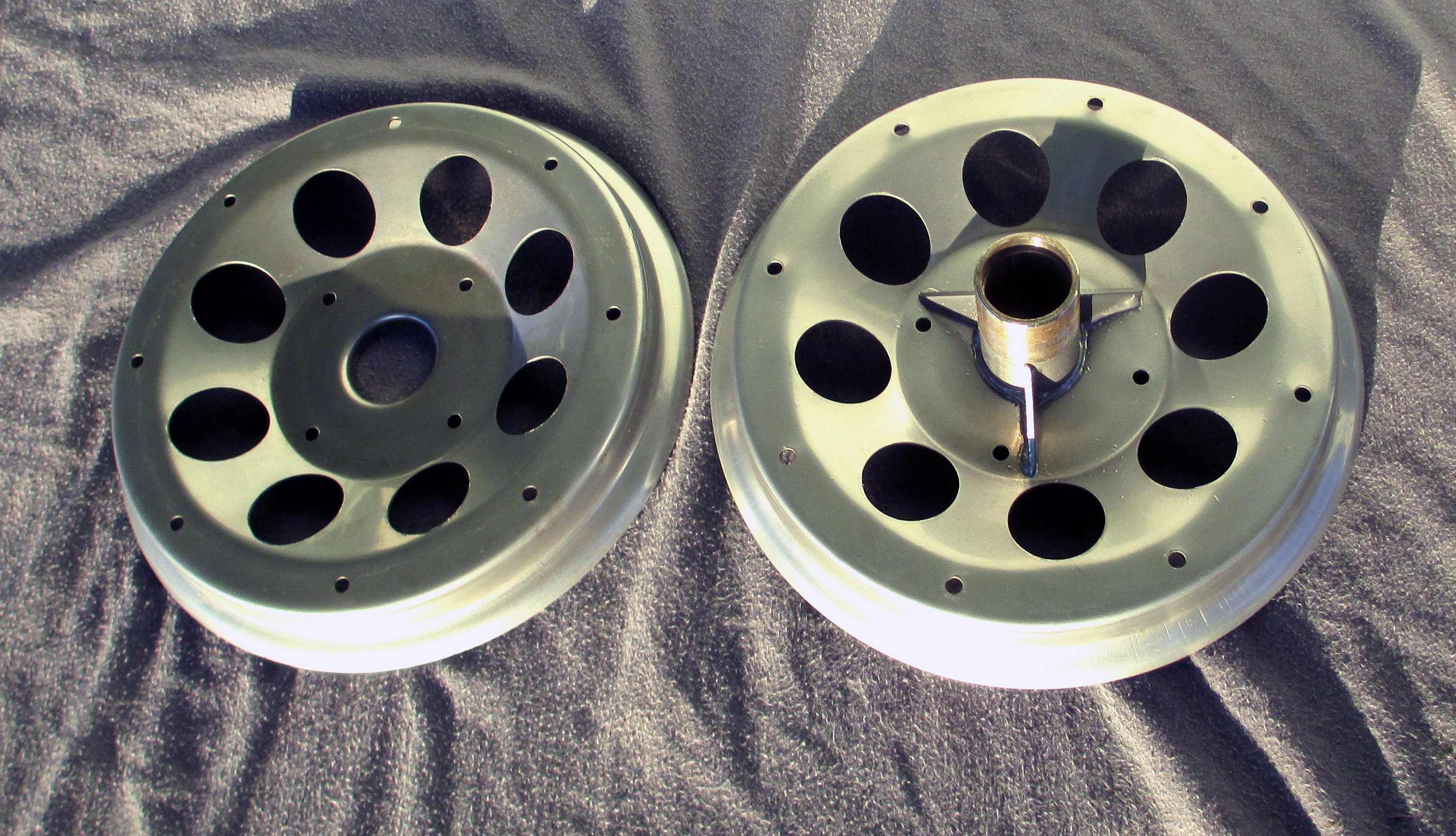 2 Trailer Wheels Tires With Steel Split Rims Motorcycle Boat Utility ...