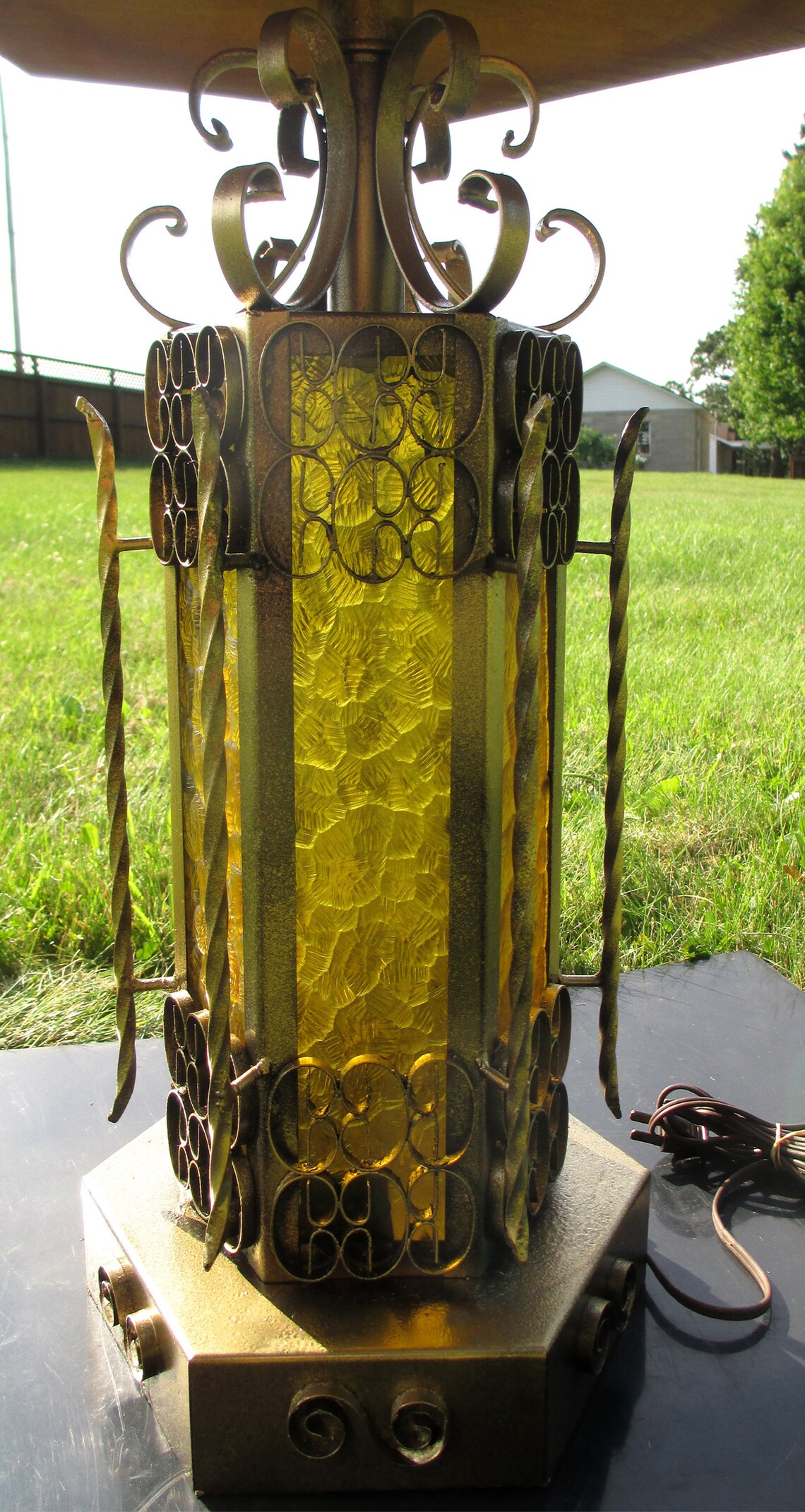 Vintage Floor Lamp Spanish Gothic Medieval Wood Table 53" - Etsy