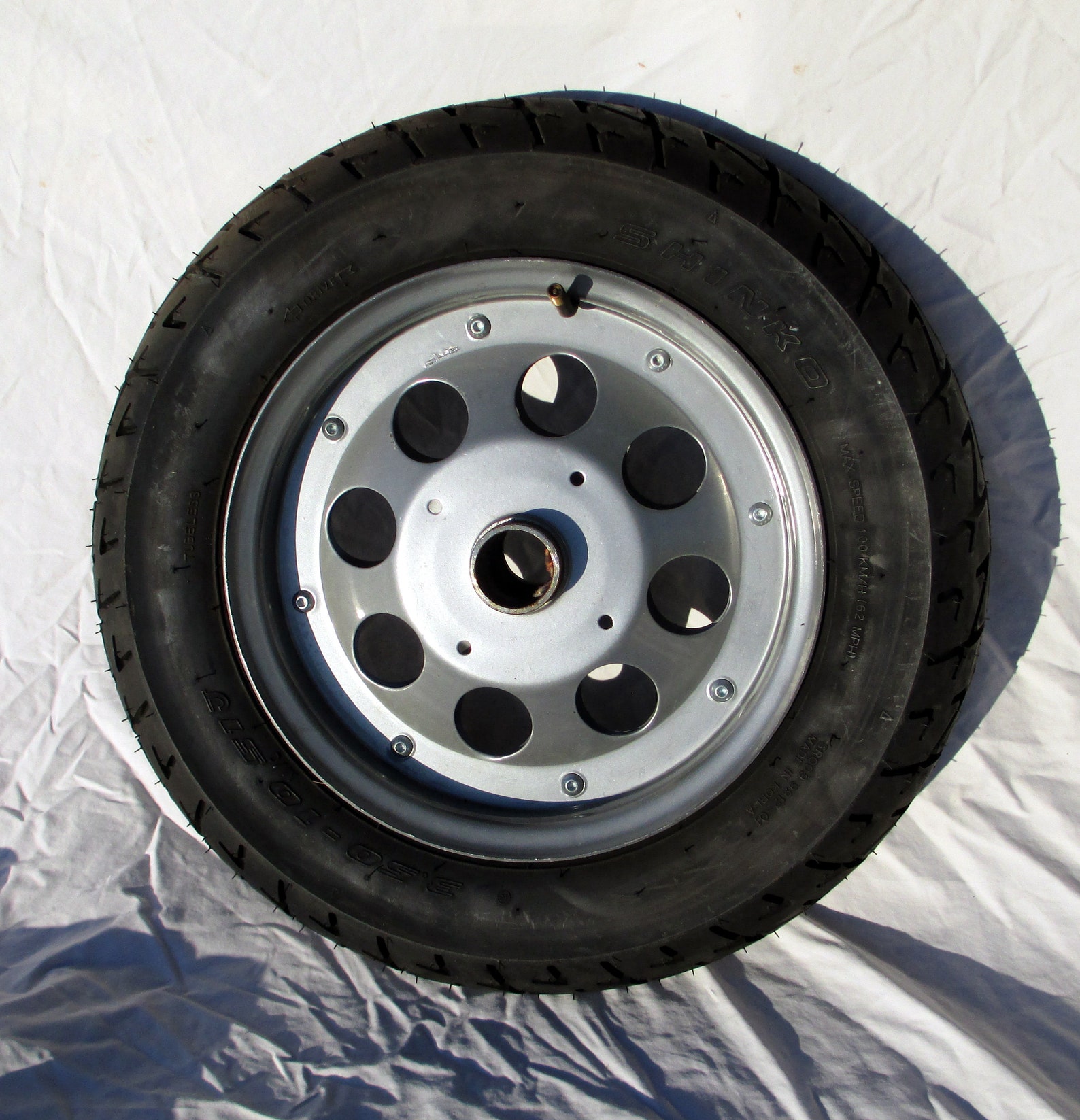 2 Trailer Wheels Tires With Steel Split Rims Motorcycle Boat Utility ...