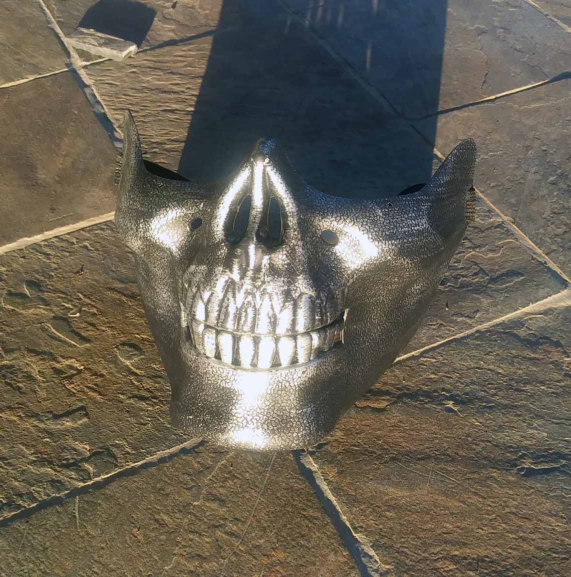 Halloween Skeleton Mask Half Face Adult Costume - Etsy