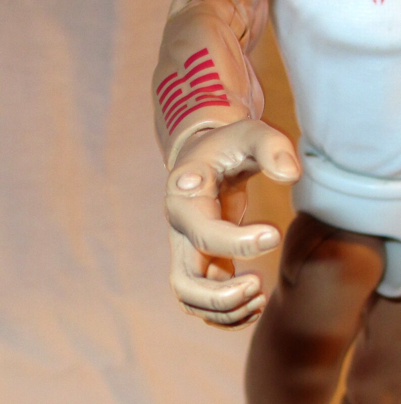 Vintage Toy GI Joe White Ninja Storm Shadow Hasbro Articulated Hands ...
