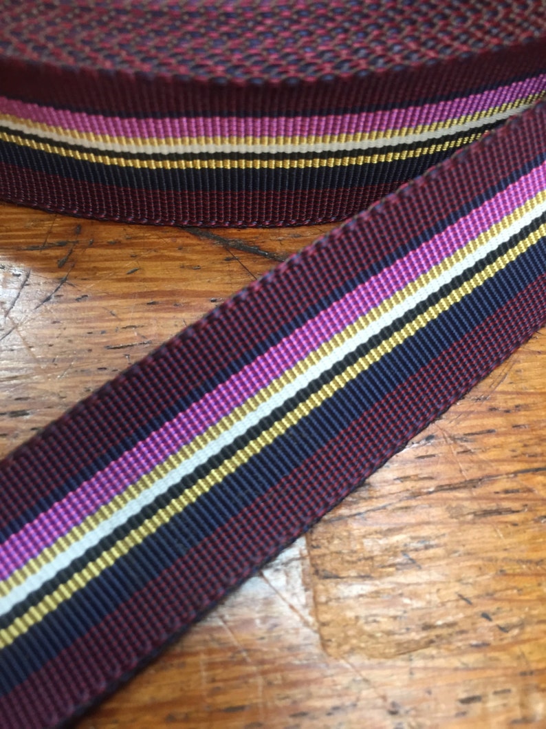 Vintage Multi-Color Striped Gros Grain Ribbon 7/8 inches | Etsy