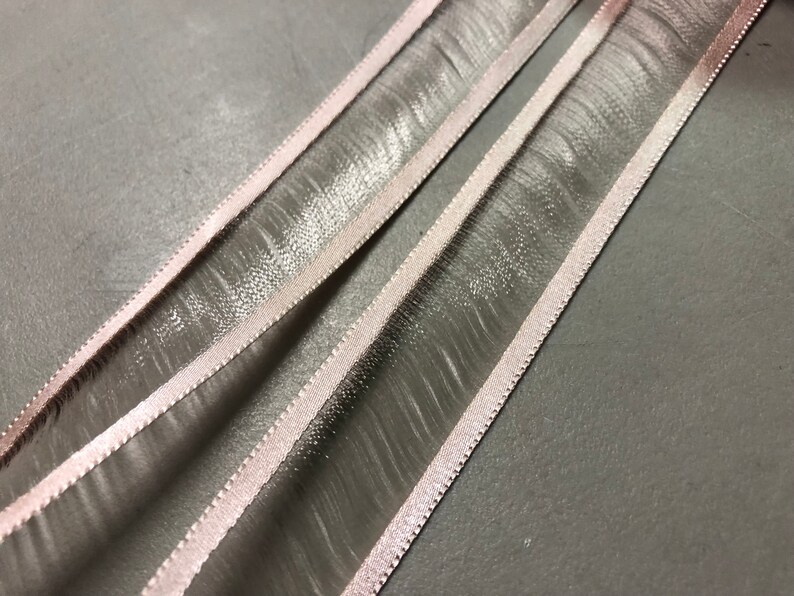 Satin Edged Loose weave Tethered Look Ribbon in Pink 7/8 | Etsy
