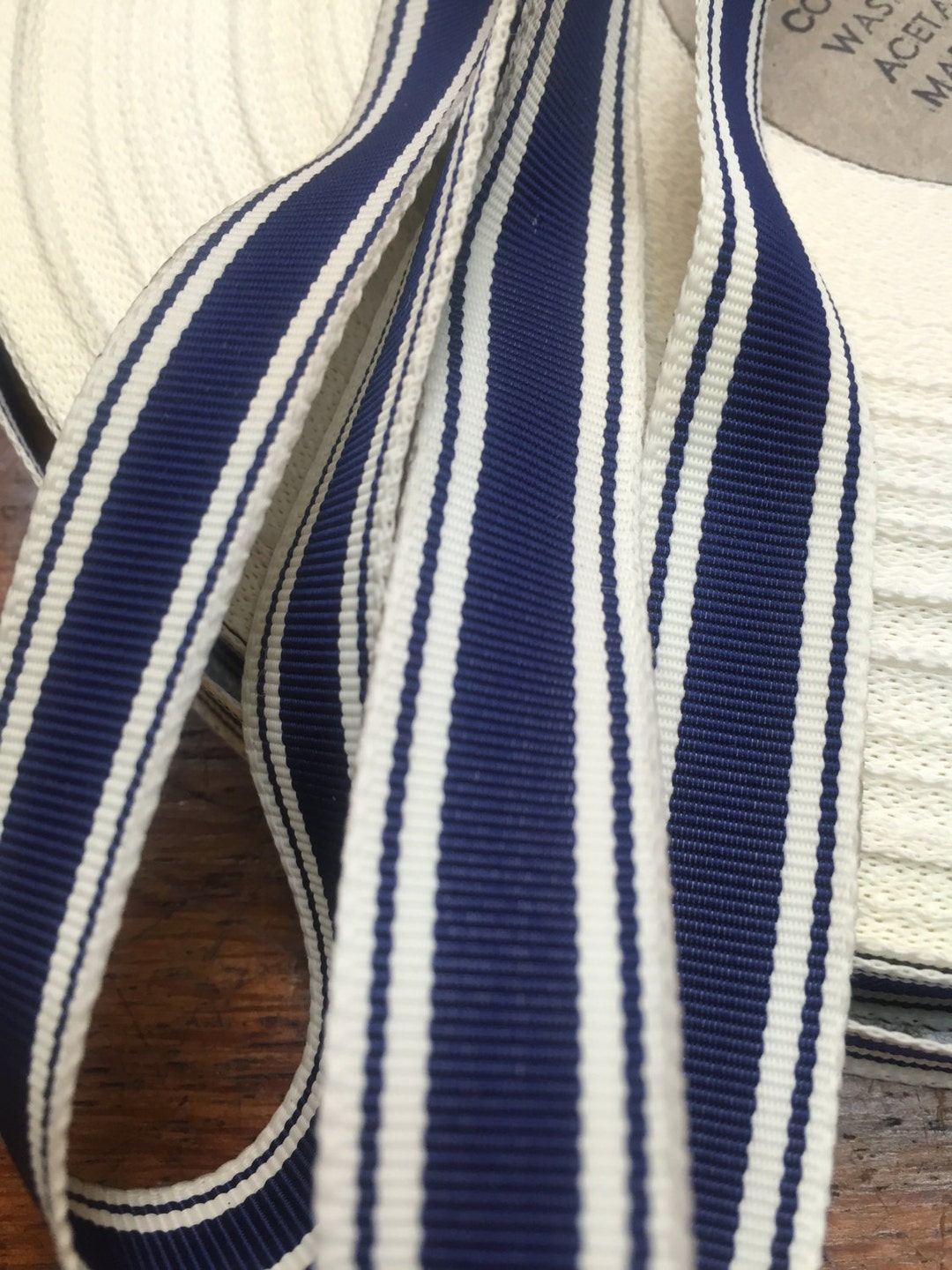 Vintage Multi-color Striped Gros Grain Ribbon 5/8 Inches Wide Beautiful ...