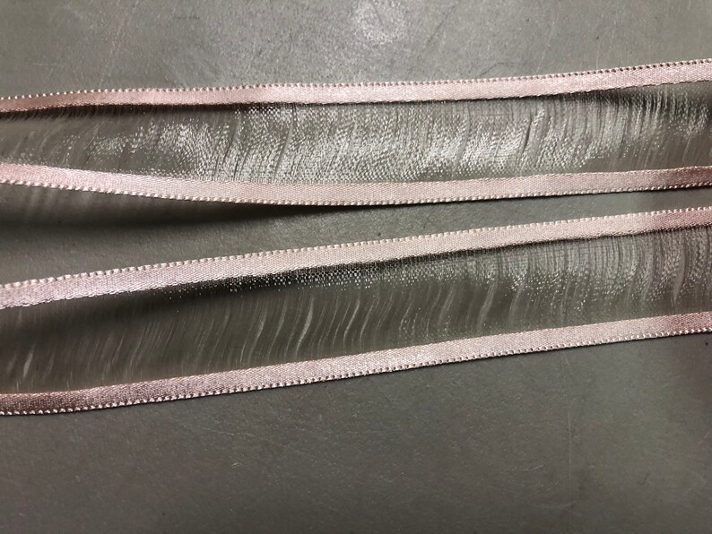 Satin Edged Loose weave Tethered Look Ribbon in Pink 7/8 | Etsy