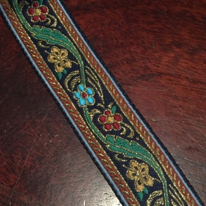 Floral Brocade Ribbon, an Amazing Color Range of Red, Yellow, Blue ...