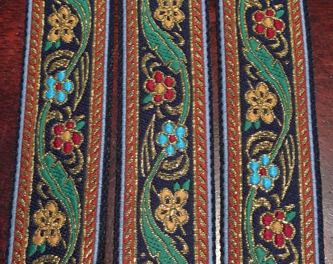 Floral Brocade Ribbon, an Amazing Color Range of Red, Yellow, Blue ...