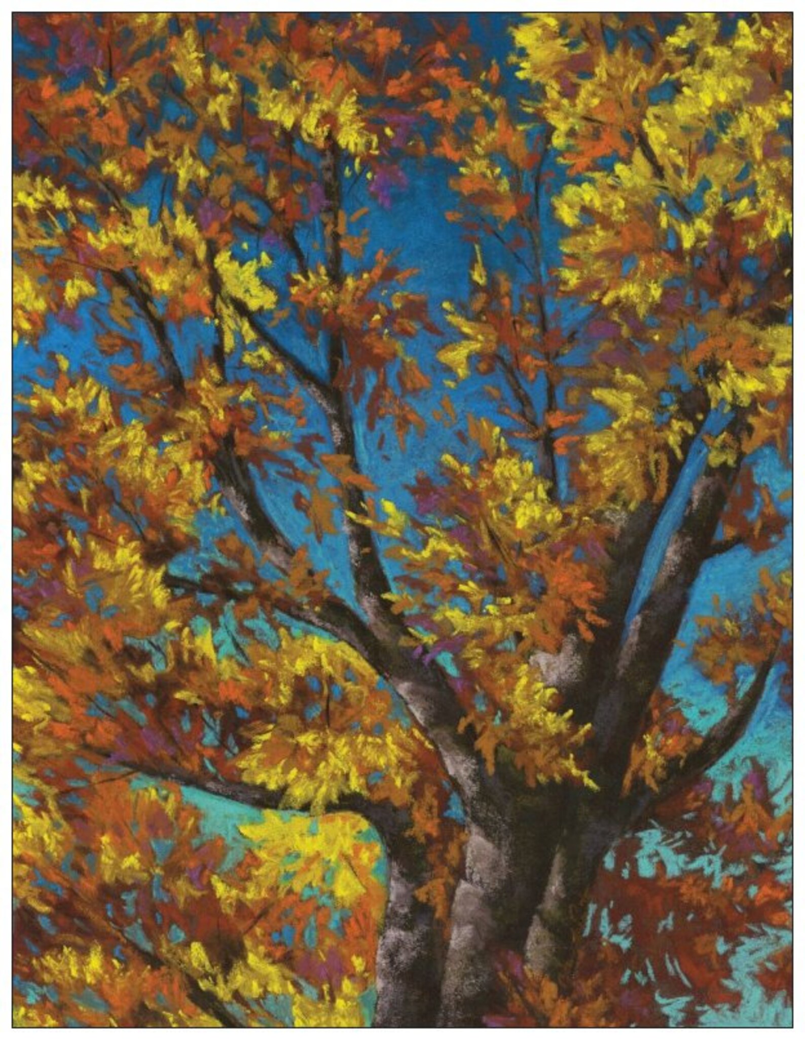 Tree Note Card Set Autumn Leaves Stationery Boxed Gift Set | Etsy