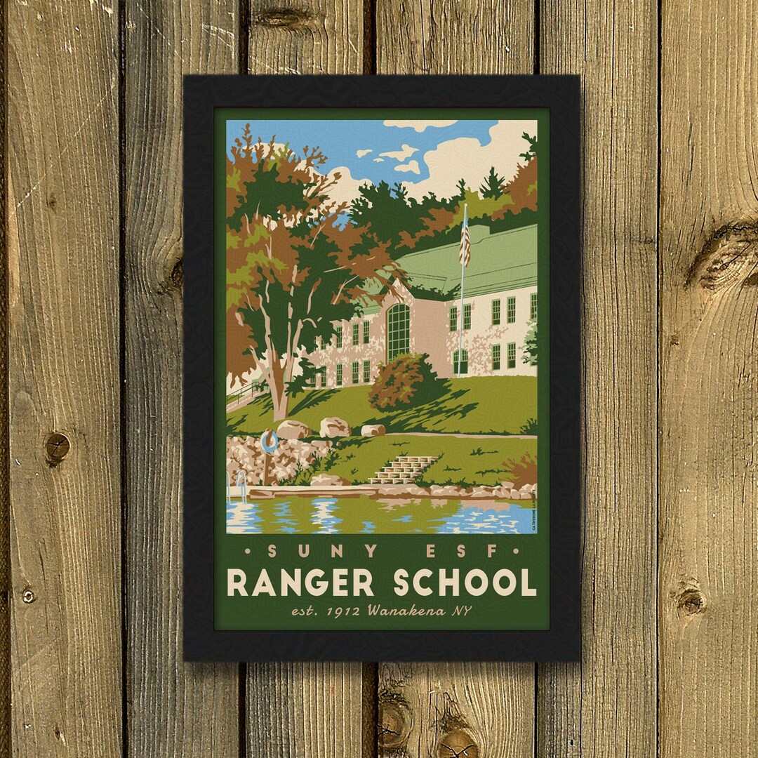SUNY ESF Wanakena Ranger School Retro Travel Poster - Etsy