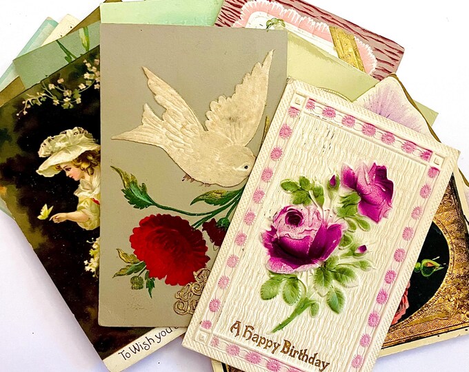 Early 1900s Postcards Lot, Vintage Ephemera Lot, Junk Journal, Antique ...