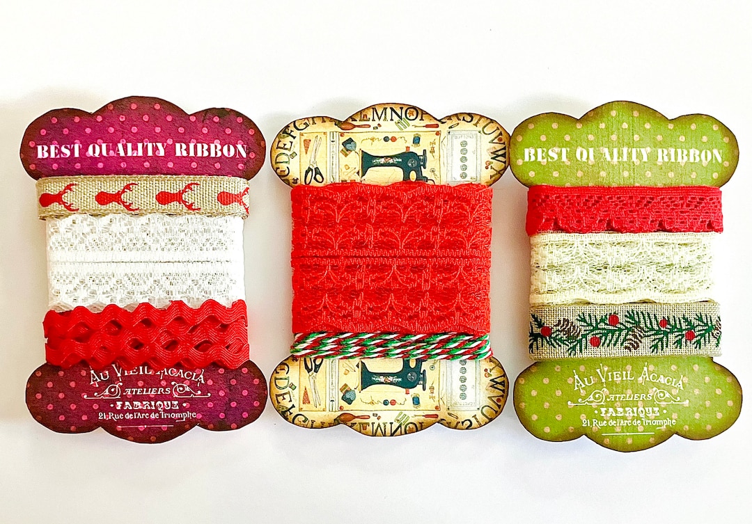 8 Yards Christmas Trim Bundles Trim Embellishments Junk - Etsy