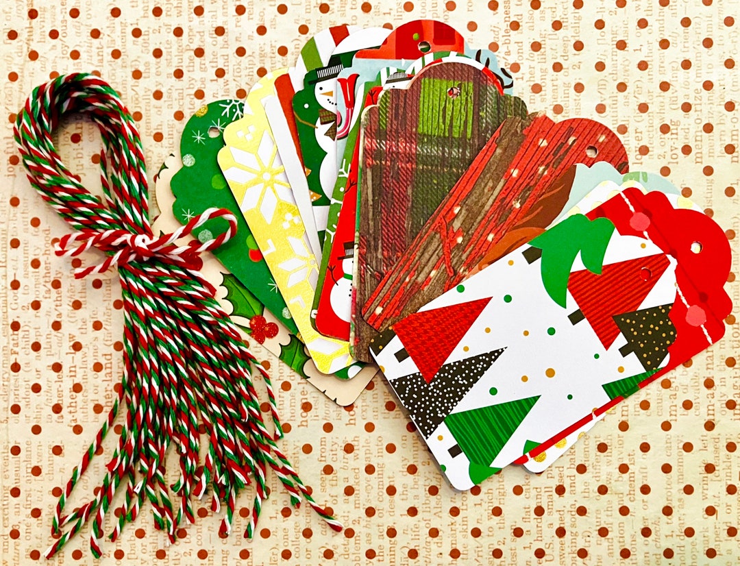Christmas Gift Tag Pack, Assorted Christmas Tags, Gift Wrap, Price Tags ...