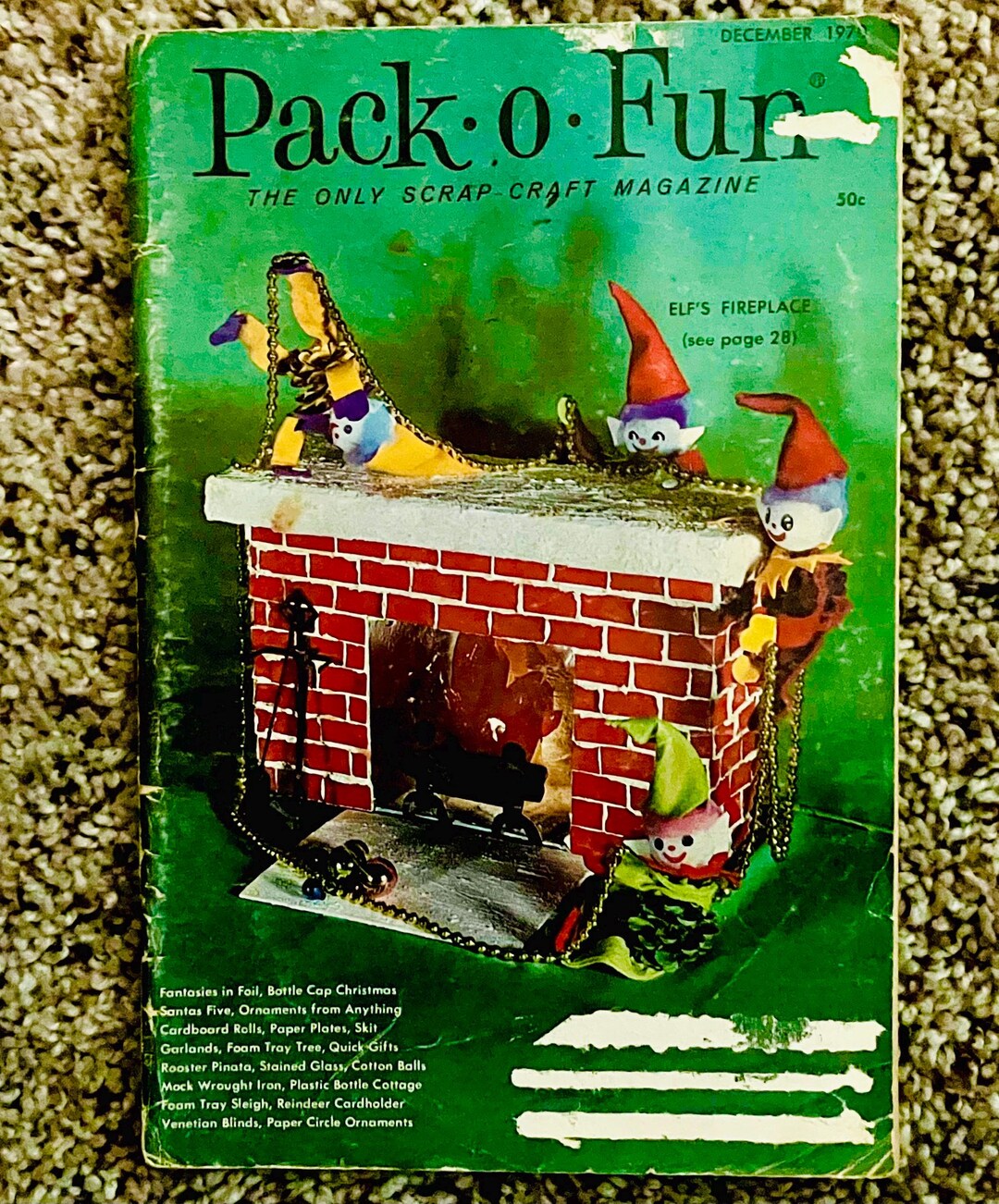 December 1970 Pack O Fun Scrap Craft Magazine, Vintage Craft Magazine ...