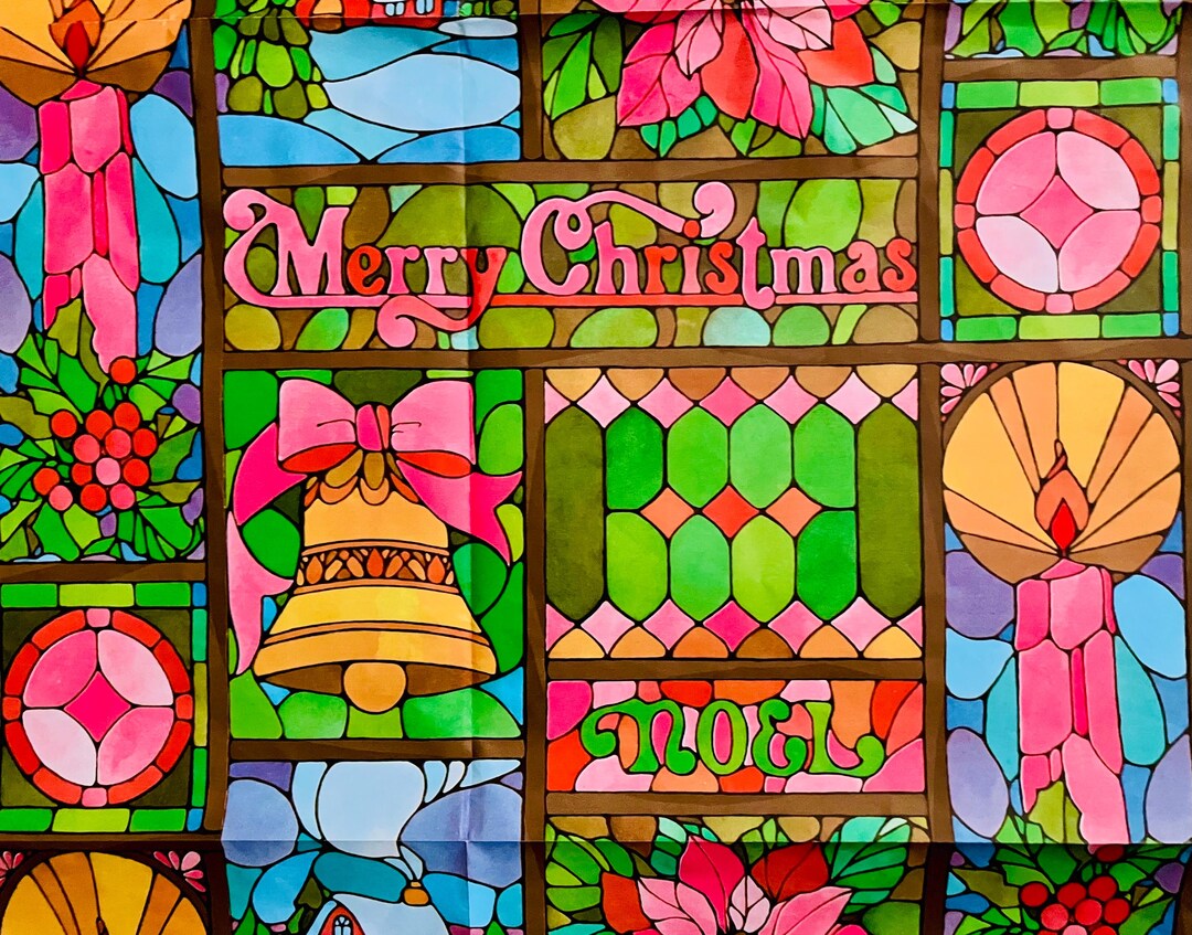 Vintage Mid Century Modern Christmas Wrapping Paper, Ephemera for ...