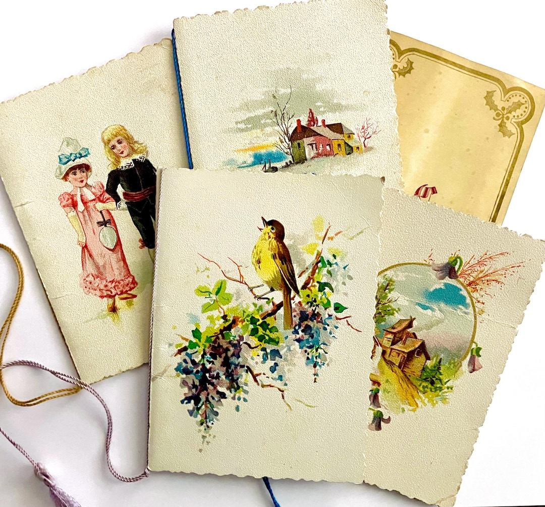 5 Antique Dance Cards, Antique Ephemera, Antique Paper, Vintage ...