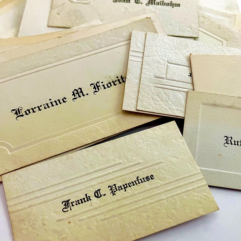 Antique Calling Card - Etsy