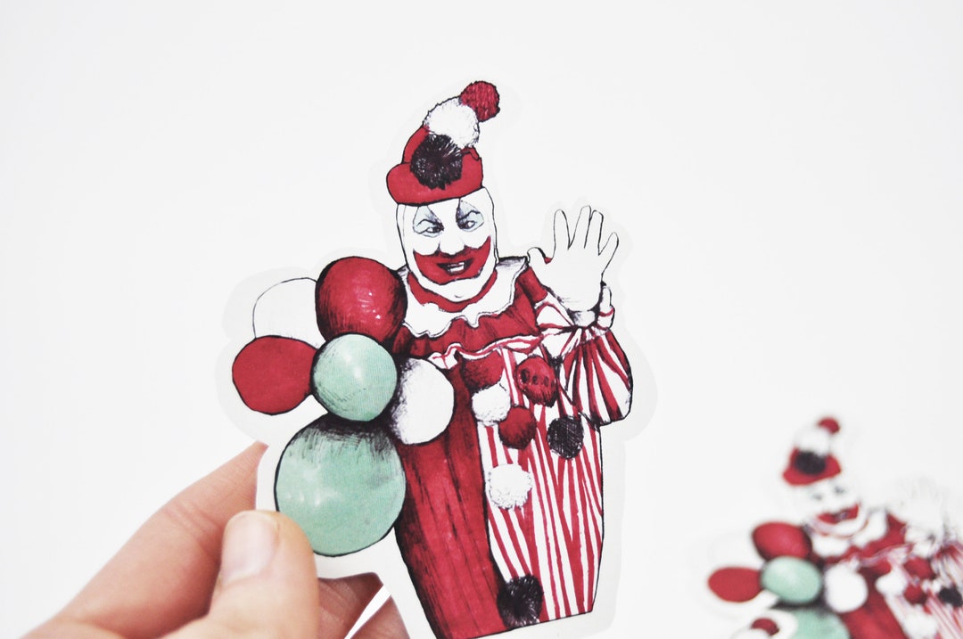 Large Die Cut I Am Pogo Vinyl Clown Sticker Gacy Serial Etsy