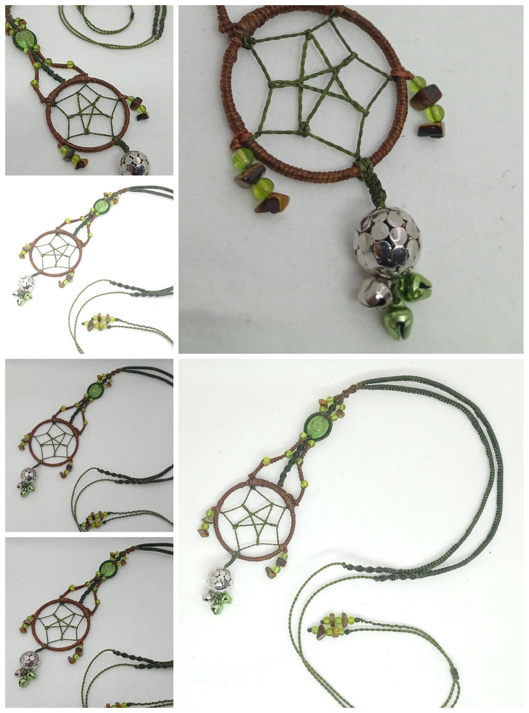 Very Pretty Pentagram Dream Catcher Necklace, Pregnancy Bola. Handcrafted in Conscience. - Etsy