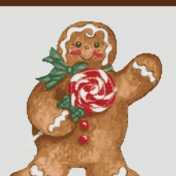 Gingerbread Cross Stitch Pattern - Etsy