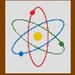 Atom Science Symbol Counted Cross Stitch Pattern in PDF for Instant ...