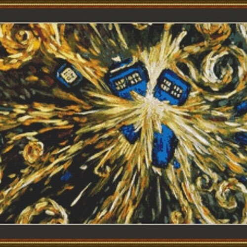 Doctor Who Tardis 2 Cross Stitch Pattern Cross Stitch - Etsy