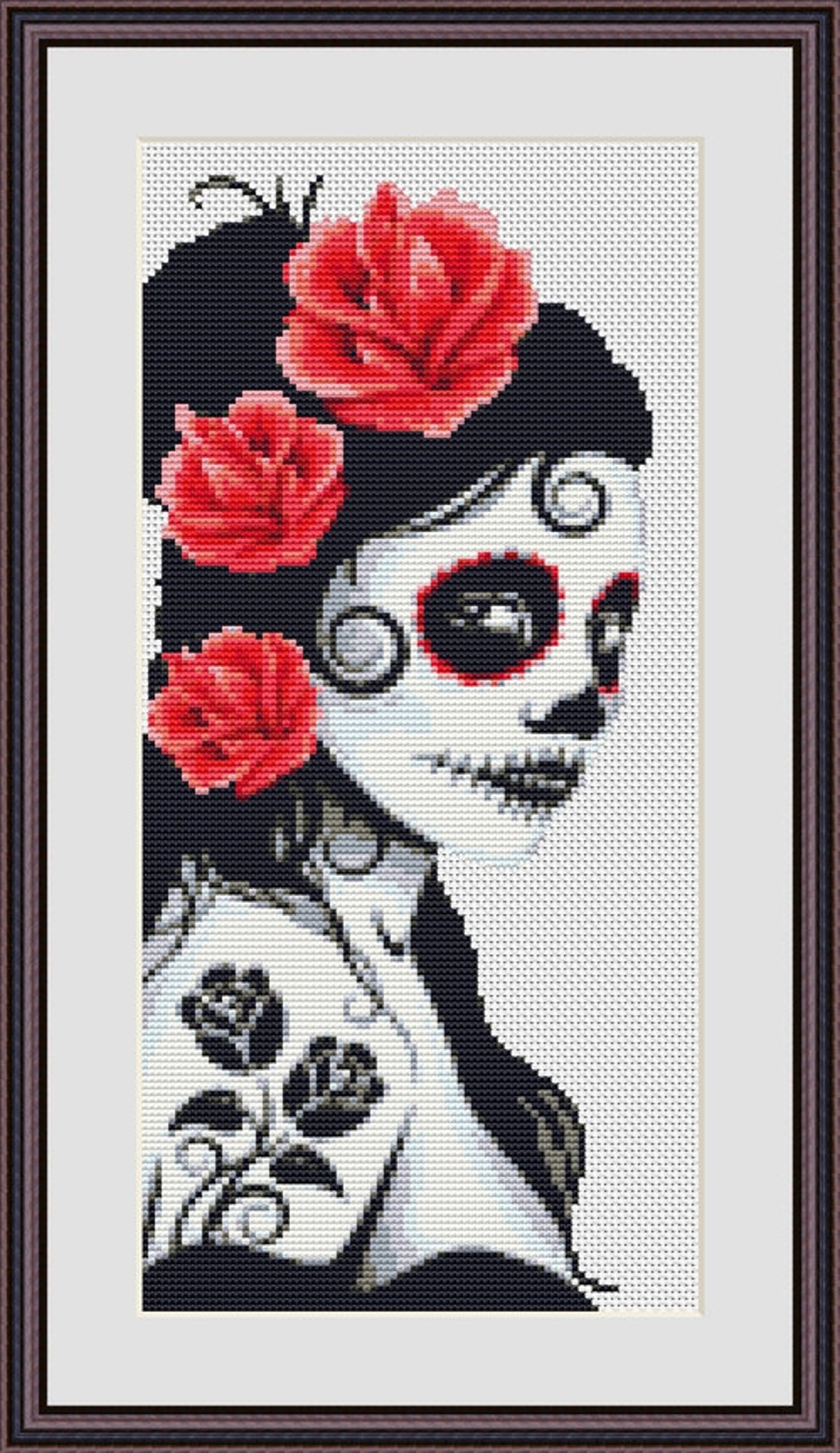 Day of the Dead Princess Bride Counted Cross Stitch Pattern in PDF for ...
