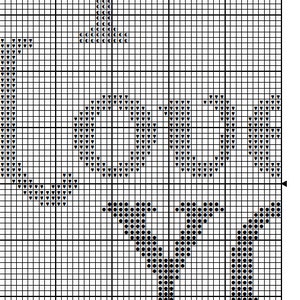 I Love You More Quote Saying Counted Cross Stitch Pattern (7.57 X 7 ...