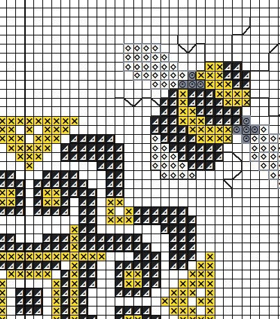 Honey Bees Square Biscornu Counted Cross Stitch Pattern in PDF - Etsy