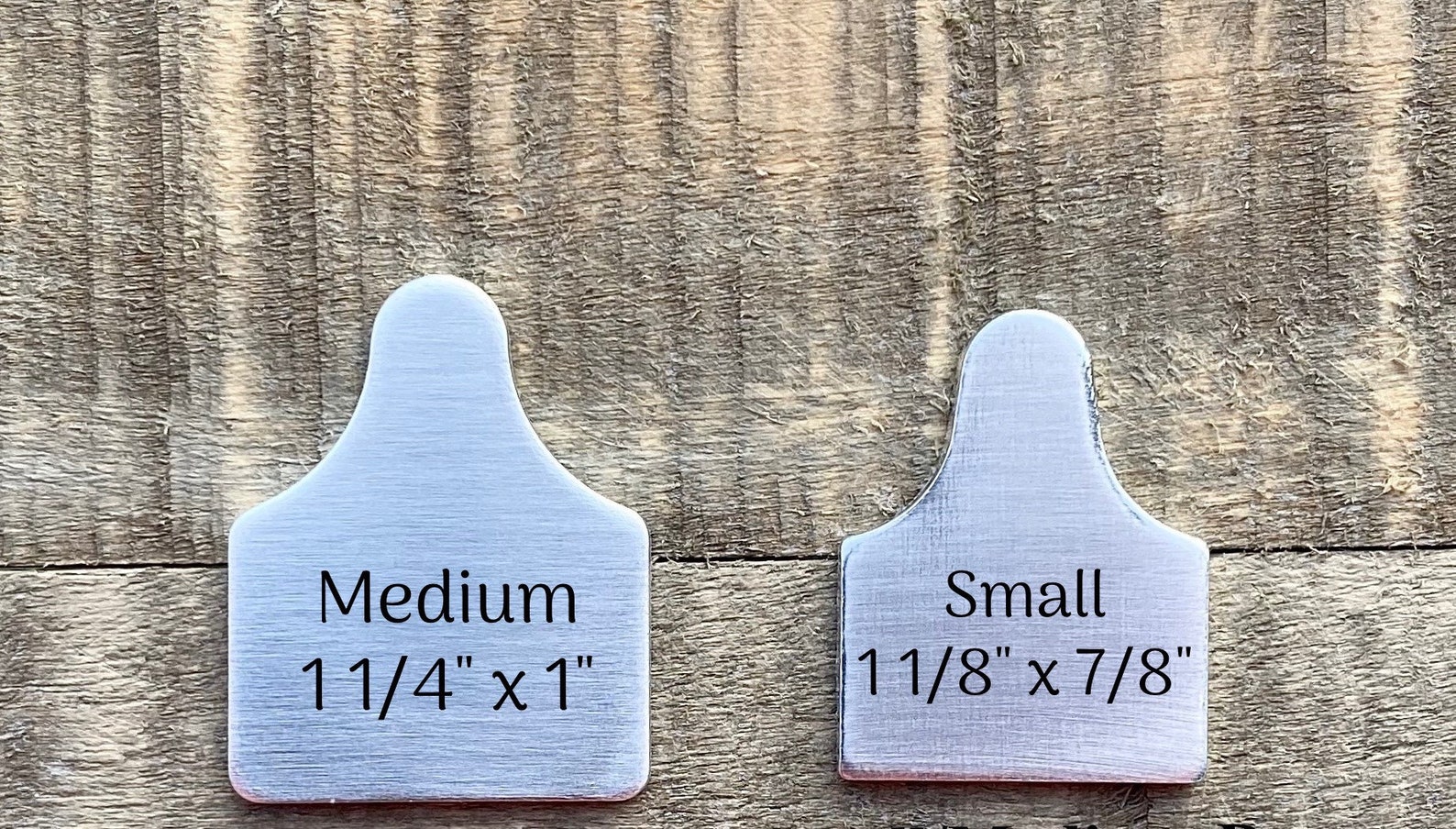 Hand Stamped Western Personalized Cattle Ear Tag Custom - Etsy