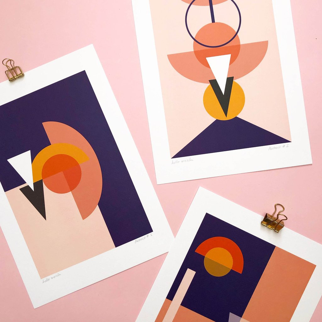No. 2 Abstract Art Print, A4 Print, Digital Art, Illustration, Abstract ...