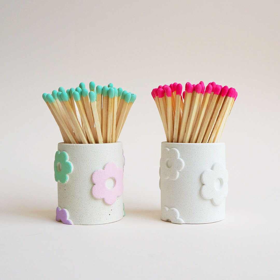 Petal Matchstick Pot - Etsy