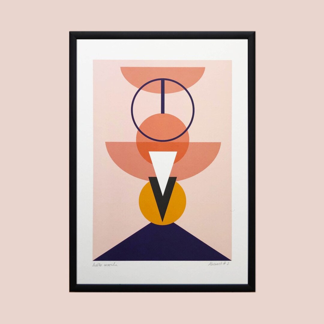 No. 2 Abstract Art Print, A4 Print, Digital Art, Illustration, Abstract ...