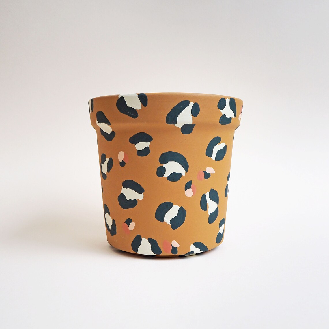 Large Leopard Print Hand Painted Plant Pot - Etsy