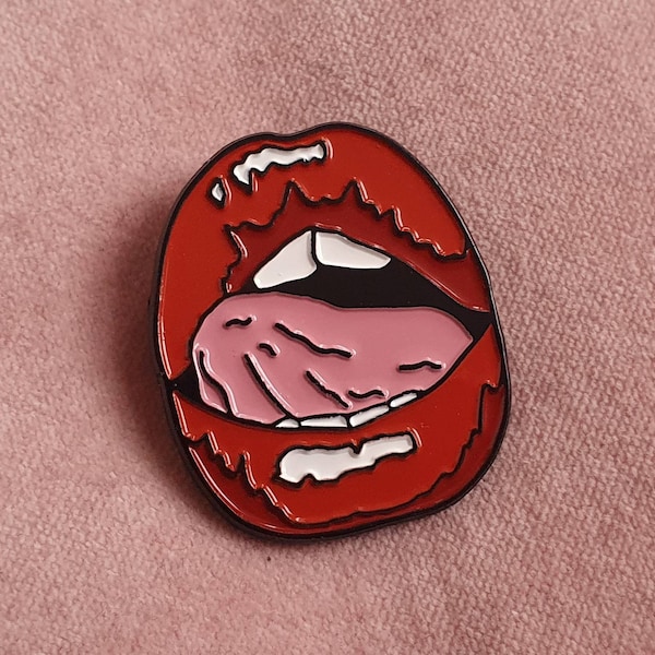 Lips Pin - Etsy